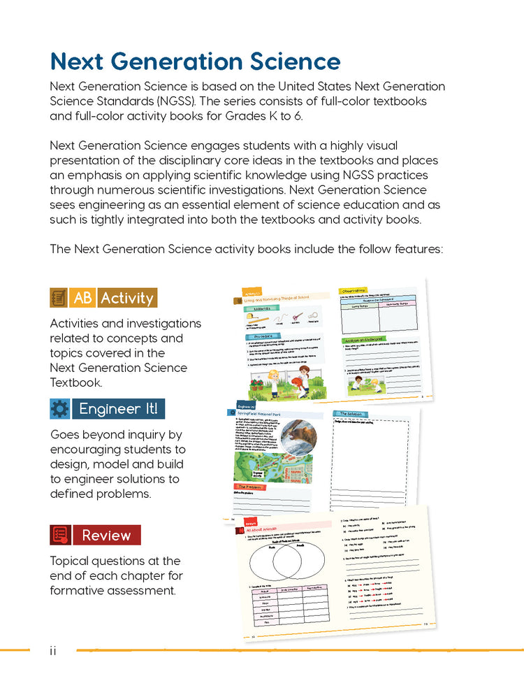 Next Generation Science Activity Book – Grade 3, Book A – Blue Ring ...